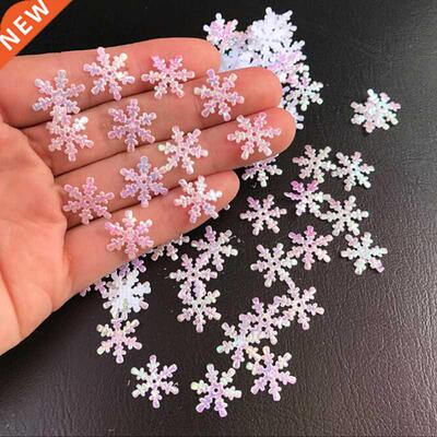Hot Sale Christmas Tree Decorations Snowflakes White Plastic