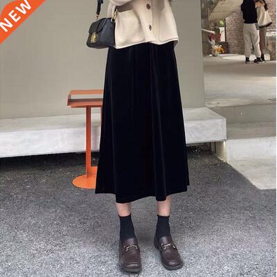 Maternity wear skirts velvet female in the new season long A