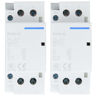 Household ac Modular contactor 2P 32A Low Power Consumption