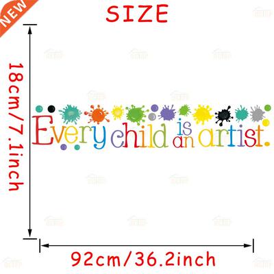 *Every Chld s an Artst Decal Wall er Bedroom Baby Kds Pl