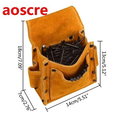 High Quality Cowhide Wearable Waist Pack Electric Waist Tool