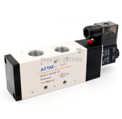 4V410-15 5Ports2Position Single Solenoid Pneumatic Air Valve