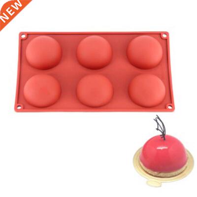 6 Holes silicone mold 适用于 cake chocolate round candy fond