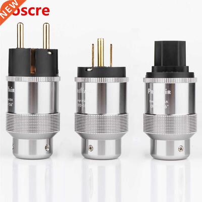 Preffair Hi-End Gold Plated EU Power Plug IEC Audio Connect