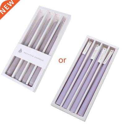53CA 4pcs Elegent Taper Candles 9.8inch Tall 4.5 Hour Long B