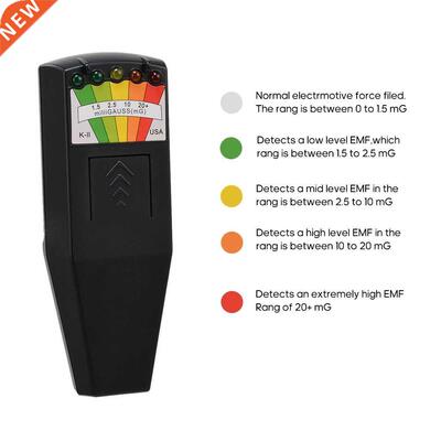 Haneld Professional EMF Meter Radiation Dosimeter 5 LED Ma