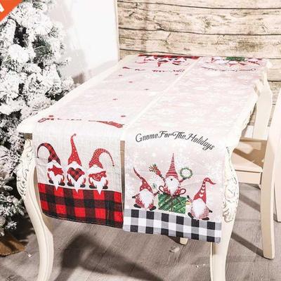 Christmas Linen Tablecloth Faceless 180x36CM Xmas Table Runn