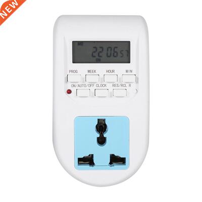 220V Multi-functional LCD Timer Socket Timing Outlet Switch