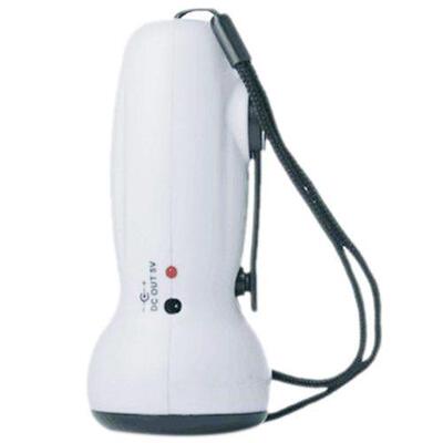 LED Dynamo Flashlight Torch Outdoor Light Hand Press Crank C