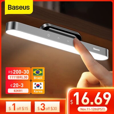 Baseus Night Light Hanging Magnetic LED Table Lamp Stepless