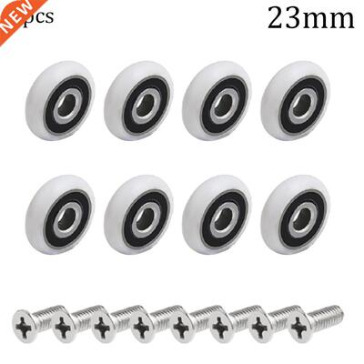 8 Pcs Shower Door Runner Rollers Wheels Pulleys Replacement