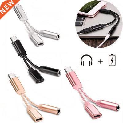 Type C To 3.5mm Aux Audio Charging Cable Adapter Cable Headp