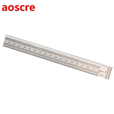 Stainless Steel Gauge Tool 180mm T-Type Ruler Fimly Industri