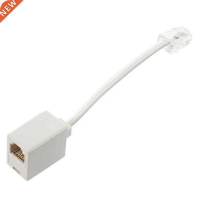 Mle to Femle 4 Pin RJ11 Plug Telephone dpter Cble