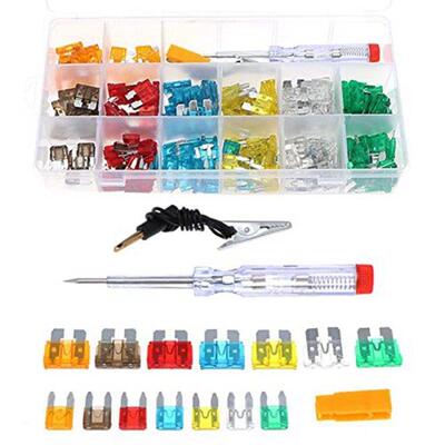 Fuse Assortment Kit 220Pcs Assorted Replacement Blade Fuses