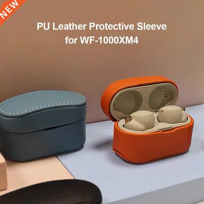 Pu Leather Case Forsony Wf-1000xm4 Shockproof Full Protectiv