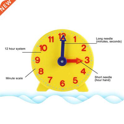 10cm Two Pointer Clock Model Kid Child Toy Early Learning R