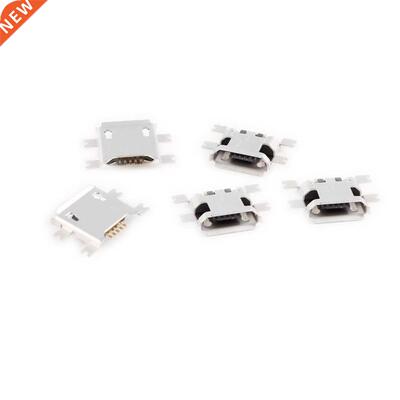 5 Pcs Micro USB Type B Female Socket 5-Pin SMD SMT Jack Conn
