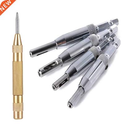 4pcs Self Centering Hinge Drill Bits Set,1/4inch Hex Shank,