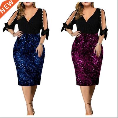 New 2022 Summer Elegant Formal Party Ladies Dresses Sequins
