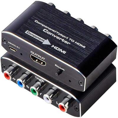 YPr To HDMI-compatile 4K 60Hz Video Audio Converter Adapt