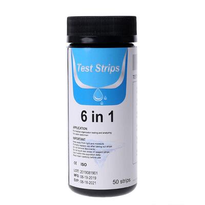 50pcs Water Test Strips 6in1 pH Nitrite Alkalinity Chlorine