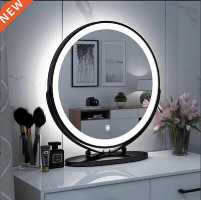 Round Makeup Mirror LED Adjustable Touch Cosmetic Mirror Rot