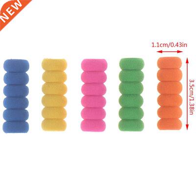 10pcs Non Slip Foam Pen Cap Non-toxic Ridged Pencil Lightwei