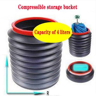 Magic bucket folding telescopic trash bin storage bucket car