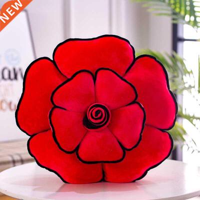 New Home Decorative Pillows Sofa Cushion Red Rose Pillow coj