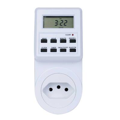 BR Plug Digital Weekly Programmable Electrical Wall Plug-in
