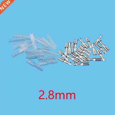 20/50Pair 2.8mm Female Spade Crimp Terminals Connector With