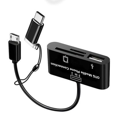 OTG Adapter Universal Type-c Micro  In 1 USB Memory Card TF