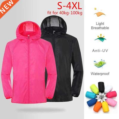 Men Women Hiking Jacket Waterproof Quick Dry Camping Hunting