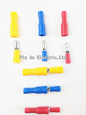 MPD+FRD 100PCS Bullet Shaped Female Male Insulating Joint Wi