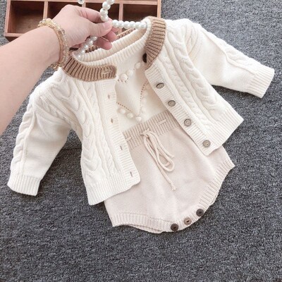 Baby Clothes Spring Autumn Suits For Girls Knitted Jackets R