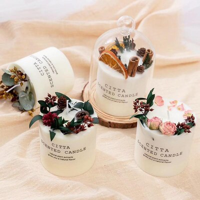 1Pcs Aromatherapy Candle Soy Wax Scented Candle Romantic Pil