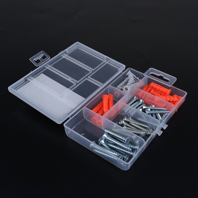 62pcs Screw Set Wall Anchor Plugs Small Screws Expansion Tub