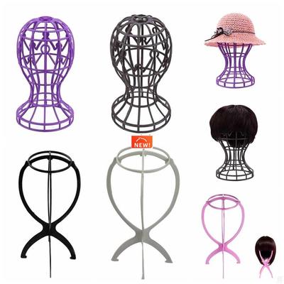 Plastic Wig Stands Hat Cap Holder Storage Rack Wigs Support