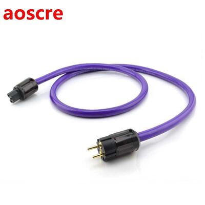 Audiophile Power Cord with P-079E/C-079 plated gold EU power