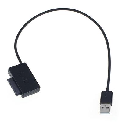 Laptop USB 2.0 to 7+6 1Pin Slimline SATA DVD CD Rom Optical