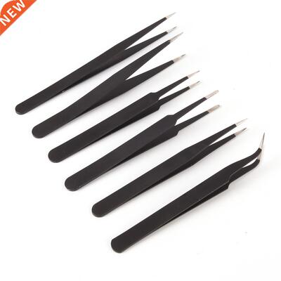 6pcs Security Antistatic Tweezers Anti-static Tweezer Mainte