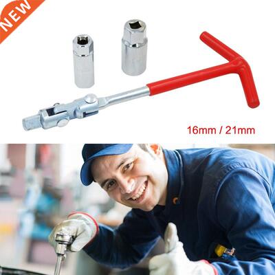 Spark Plug Removal Tool 16mm and 21mm T-Handle Flexible Wren