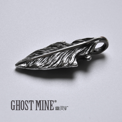 原创设计纯银燧石吊坠手工项链