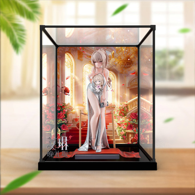 古薇媞适用AniMester 大漫匠 Erin艾琳 晚礼服Ver.合金框展示盒