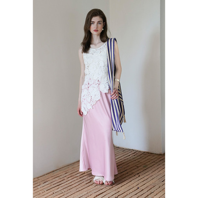 miorastudio法式粉色垂感半身裙