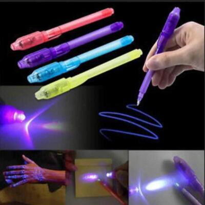 Invisible Ink Pen Creative UV Light Funny Marker Pen For Ki