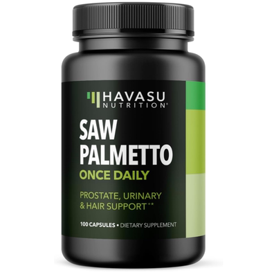 美国Havasu Nutrition锯棕榈补充剂前列腺健康阻止DHT防脱发100粒