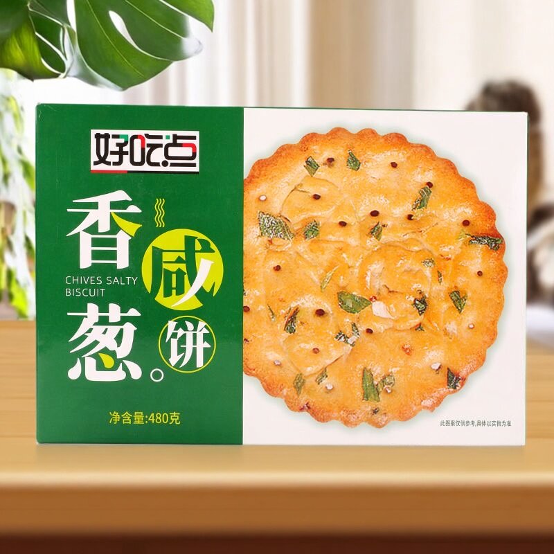 【限用日期2026.9.1】香葱咸饼饼干480g