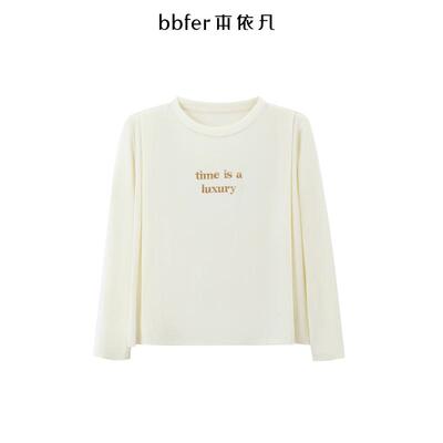 本依凡长袖宽松打底T恤